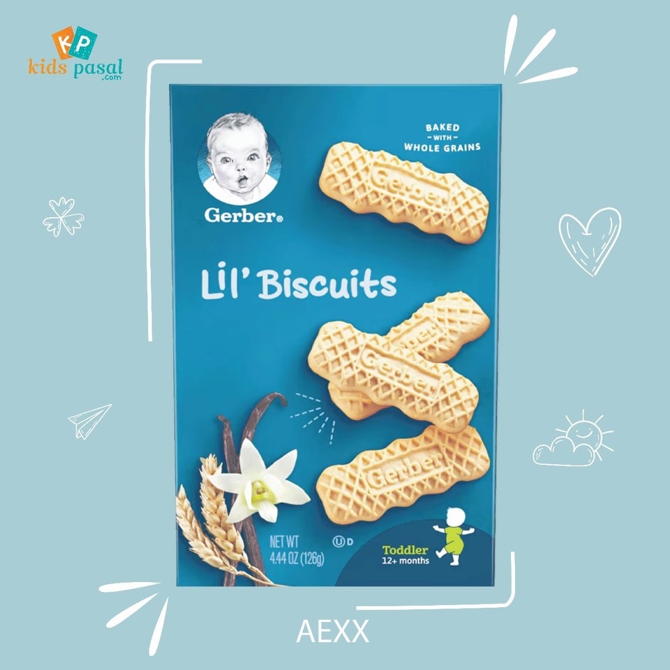 Buy Gerber Snacks for Baby Lil Biscuits for 12 months plus NON GMO ...